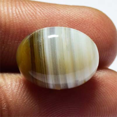 7.12ctw 14x10.20x6.6mm Oval Multi Color Chalcedony Medium Surface Clean AA+