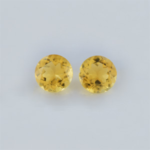 17.14ctw 14x14x9mm Round Yellow Citrine Excellent Eye Clean AAA+