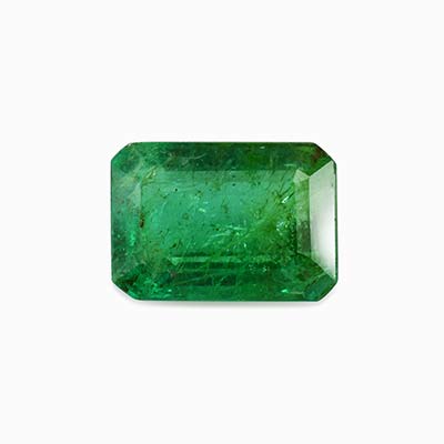 0.84ctw 6.9x4.8x3.10mm Octagon Green Brazilian Emerald Very Good Little ...