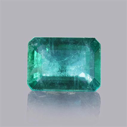 0.83ctw 6.7x4.9x3mm Octagon Green Emerald Very Good Little inclusions AA+