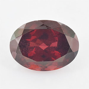 6.14ctw 12x9x6.7mm Oval Red Garnet Very Good Little inclusions AAA