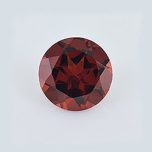 2.11ctw 8x8x4.6mm Round Red Garnet Excellent Eye Clean AAA+