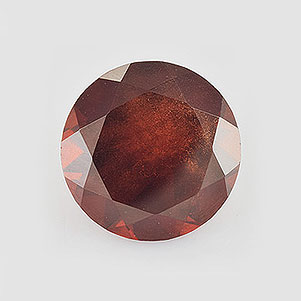 1.73ctw 8x8x3.5mm Round Red Garnet Excellent Loupe Clean AA