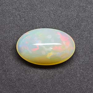 12.93ctw 23.20x15.70x8.8mm Oval Multi Color Opal Translucent Surface ...