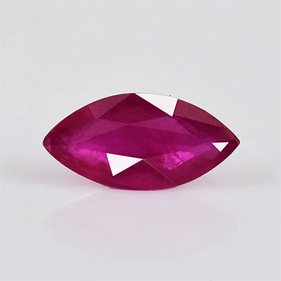 0.91ctw 9.3x4.5x2.4mm Marquise Red Ruby Good Medium Inclusions AA