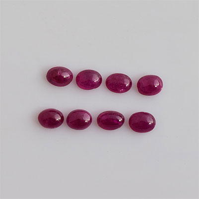 9.11ctw 6x6x3.5mm Round Red Ruby Translucent Included AA+