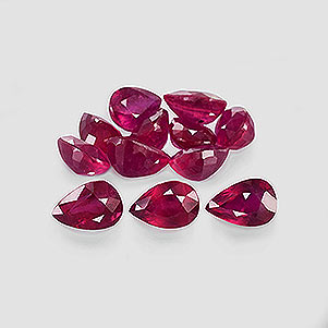 6.63ctw 5.5x5.5x3.2mm Round Red Ruby Opaque Included AA+