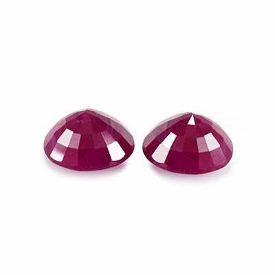 6.63ctw 5.5x5.5x3.2mm Round Red Ruby Opaque Included AA+