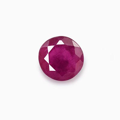 0.63ctw 5.1x4.9x2.5mm Round Red Mozambique Ruby Medium Included AA
