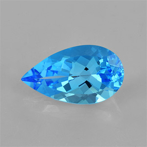 16.89ctw 20x13x9.5mm Pear Swiss Blue Topaz Excellent Eye Clean Top Grade